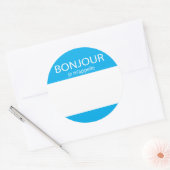 Bonjour je m'appelle French hello tag | Zazzle