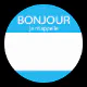 Bonjour je m'appelle French hello tag | Zazzle