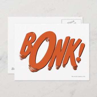 BONK! POSTCARD | Zazzle