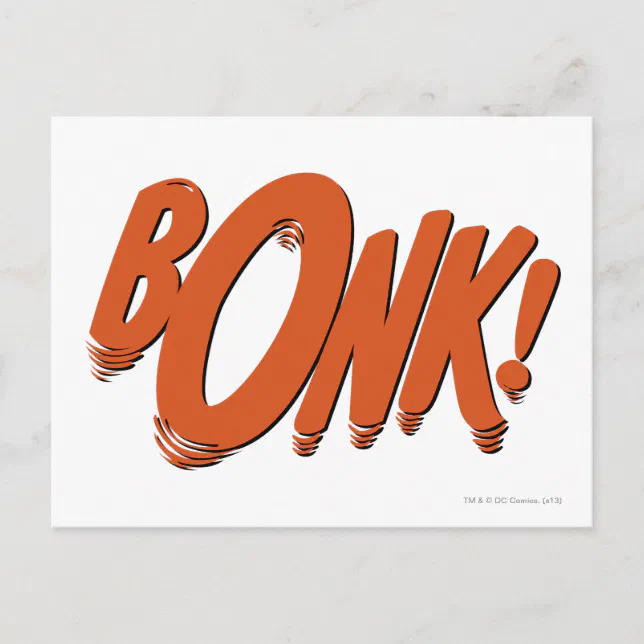 BONK! POSTCARD | Zazzle