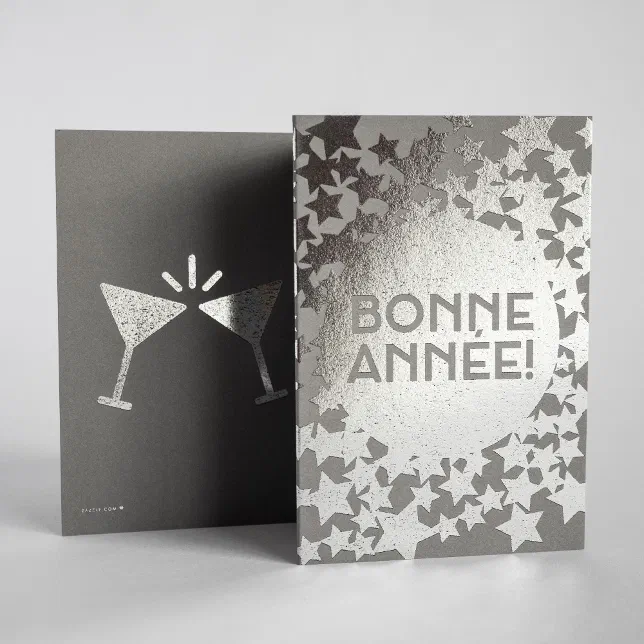 Bonne Année — French New Year Foil Card | Zazzle