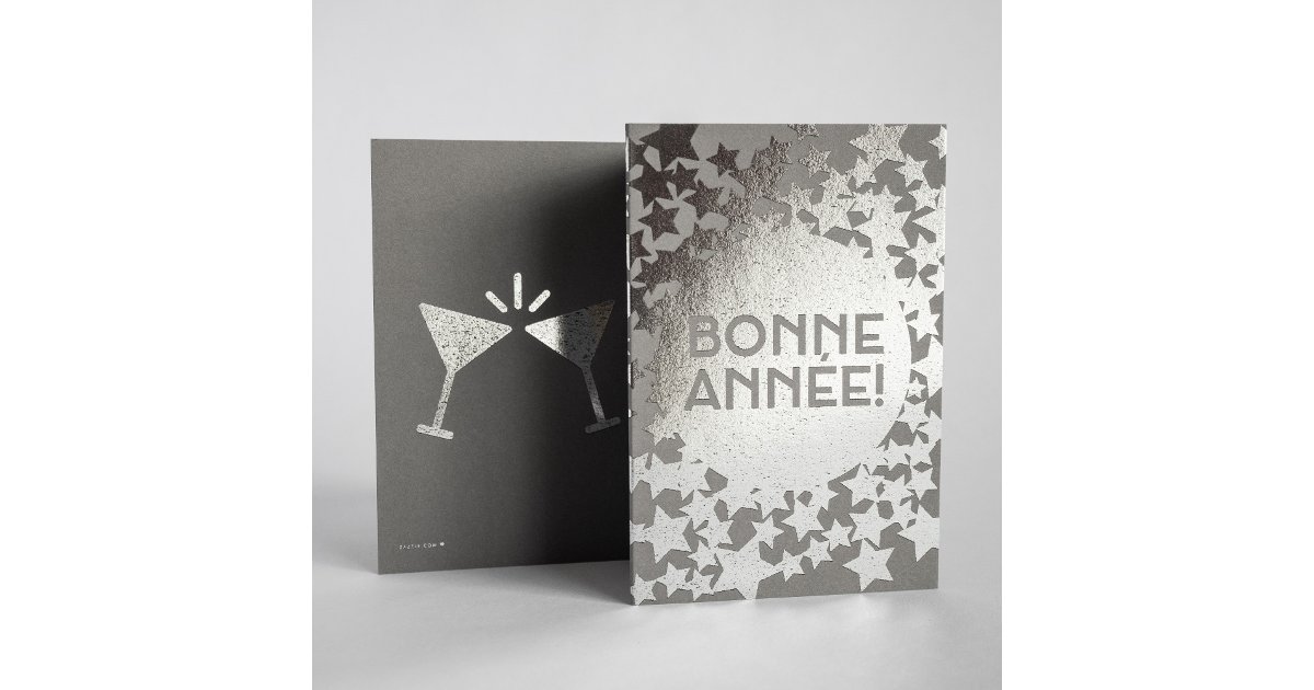 Bonne Année — French New Year Foil Card | Zazzle
