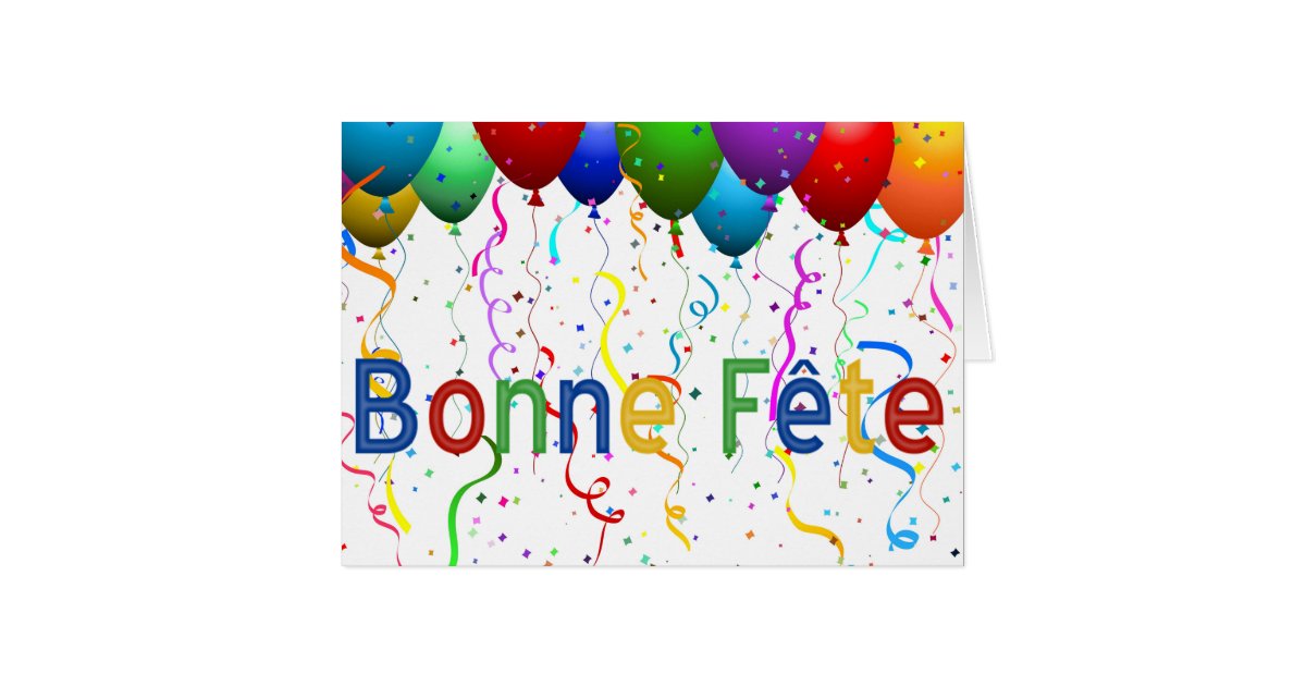Bonne Fête Card | Zazzle.com