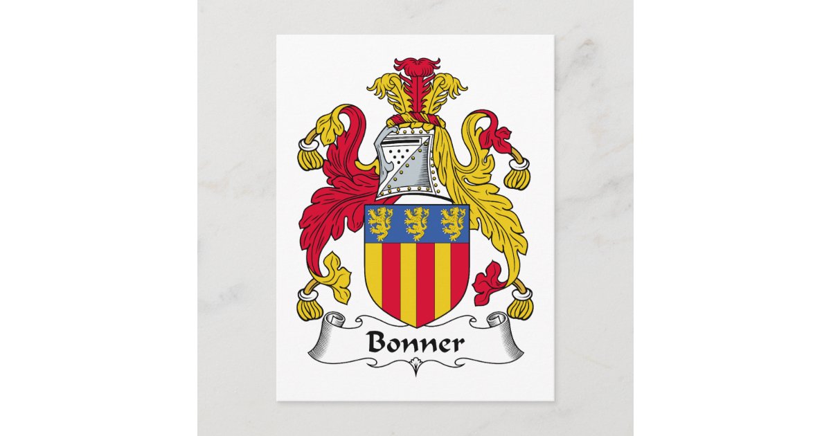 Bonner Family Crest Postcard | Zazzle