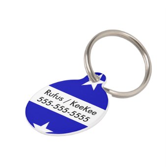 Bonnie Blue Flag Pet Name Tag | Zazzle