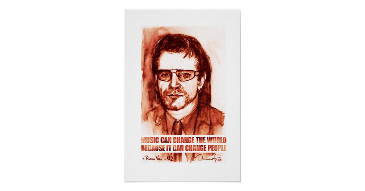 BONO POSTER | Zazzle