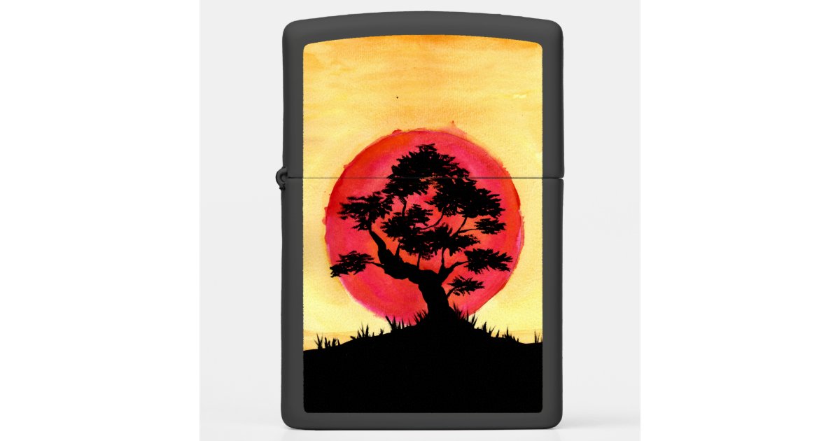 Bonsai Sunset Zippo Lighter | Zazzle