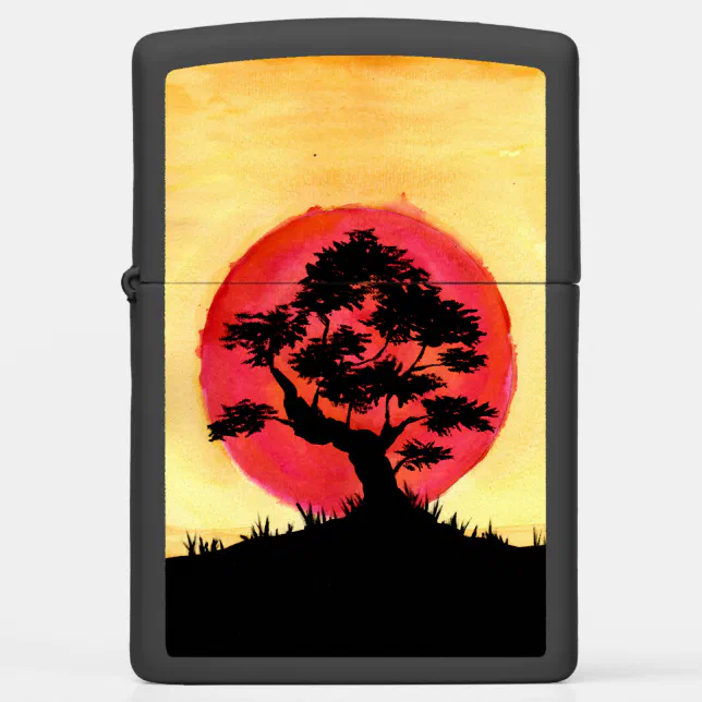 Bonsai Sunset Zippo Lighter | Zazzle