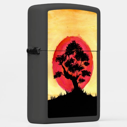 Bonsai Sunset Zippo Lighter | Zazzle
