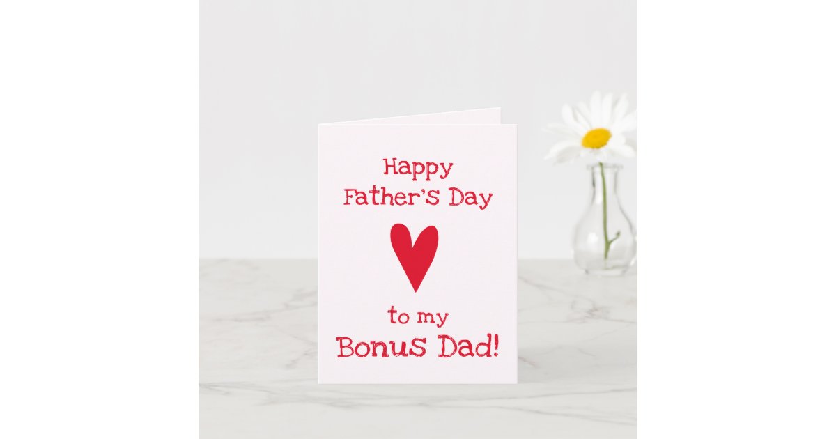 Bonus Dad! | Funny Father's Day Card | Zazzle