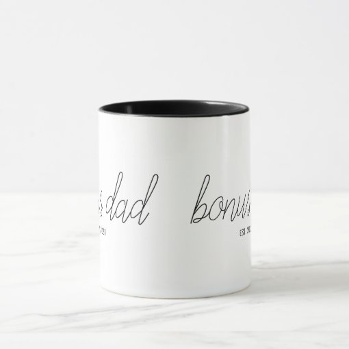 Bonus Dad Minimalist Type Mug | Zazzle