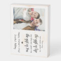 BONUS DAD Poem Personalized Photo Father's Day Wooden Box Sign | Zazzle