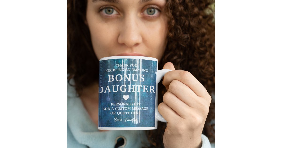 Bonus Daughter Thank You Heartfelt Message Custom Coffee Mug | Zazzle