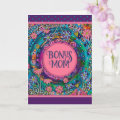 Bonus Mom Floral Pretty Unique Mother’s Day Card | Zazzle