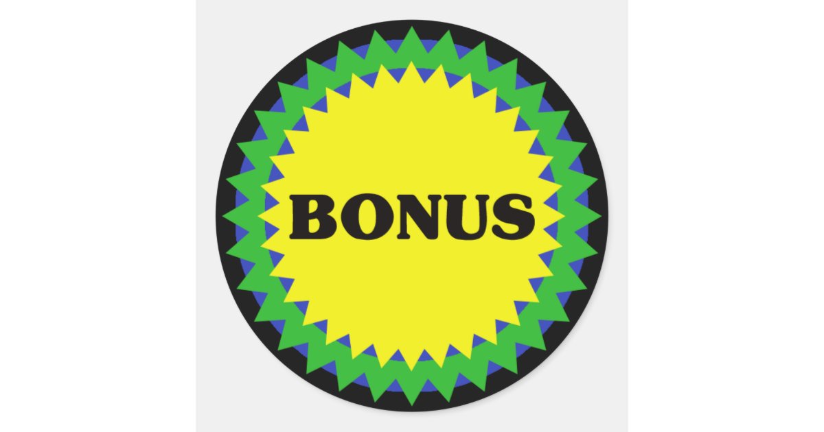 BONUS Retail Sale Sticker | Zazzle