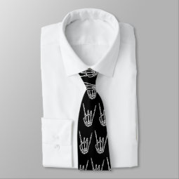 Bony Rock Hand Neck Tie | Zazzle