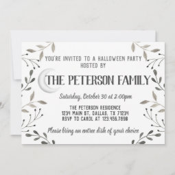 Boo Bash Ghost Halloween Birthday Party Invitation | Zazzle