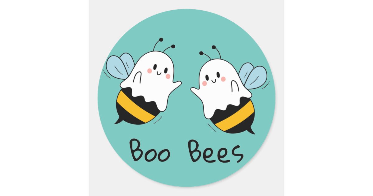 Boo Bees Classic Round Sticker | Zazzle