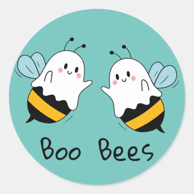 Boo Bees Classic Round Sticker | Zazzle