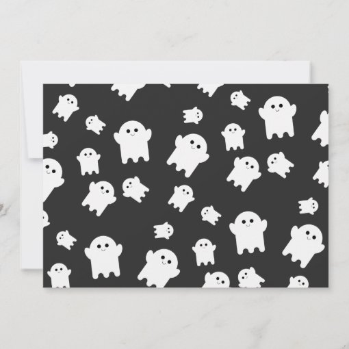 Boo Cute Ghost Halloween Photo Card | Zazzle