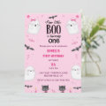 Boo First Birthday Our Little Boo Is Turning One Invitation | Zazzle