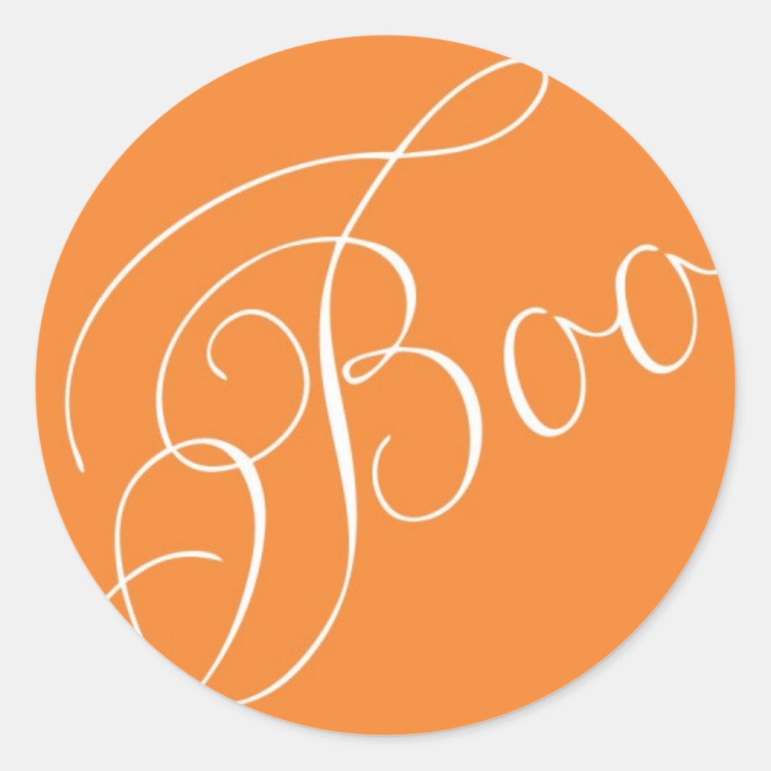 Boo! Sticker | Zazzle