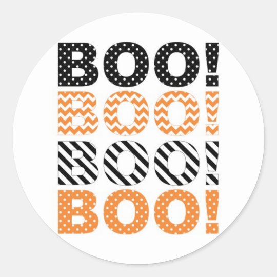 Boo! Sticker | Zazzle.com