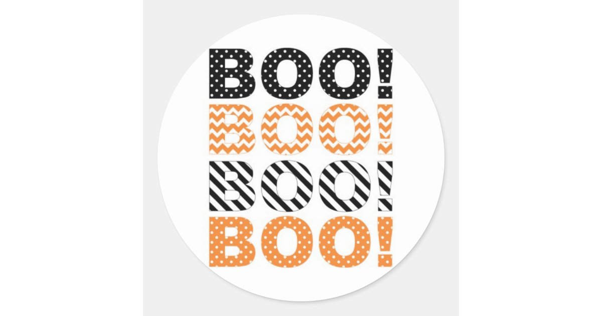 Boo! Sticker | Zazzle.com