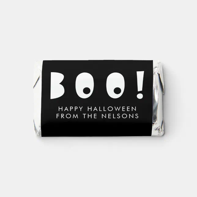 Boo Trick or Treat Halloween Spooky Eyes Hershey's Miniatures | Zazzle