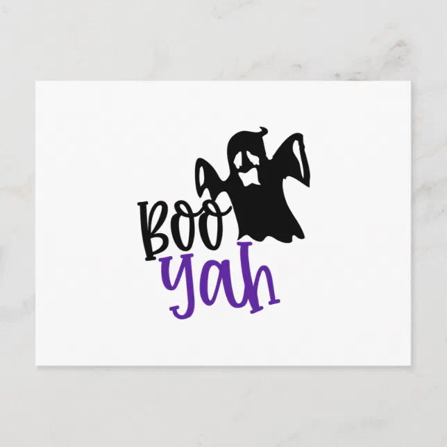 Boo Yah Postcard | Zazzle