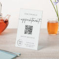 Book Appointment QR Code Business Pedestal Sign | Zazzle