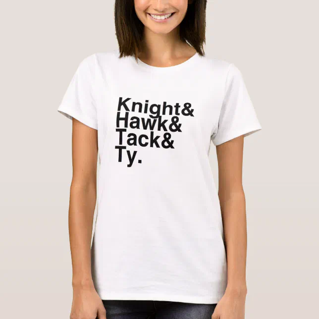 Book Boyfriend- Knight, Hawk, Tack, Ty T-Shirt | Zazzle