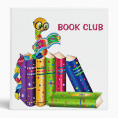 Book Club, Bookworm, Kaleidoscope Collection 3 Ring Binder | Zazzle
