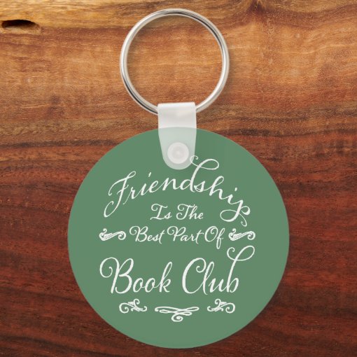 Book Club Friendship Key Holder Green Keychain | Zazzle