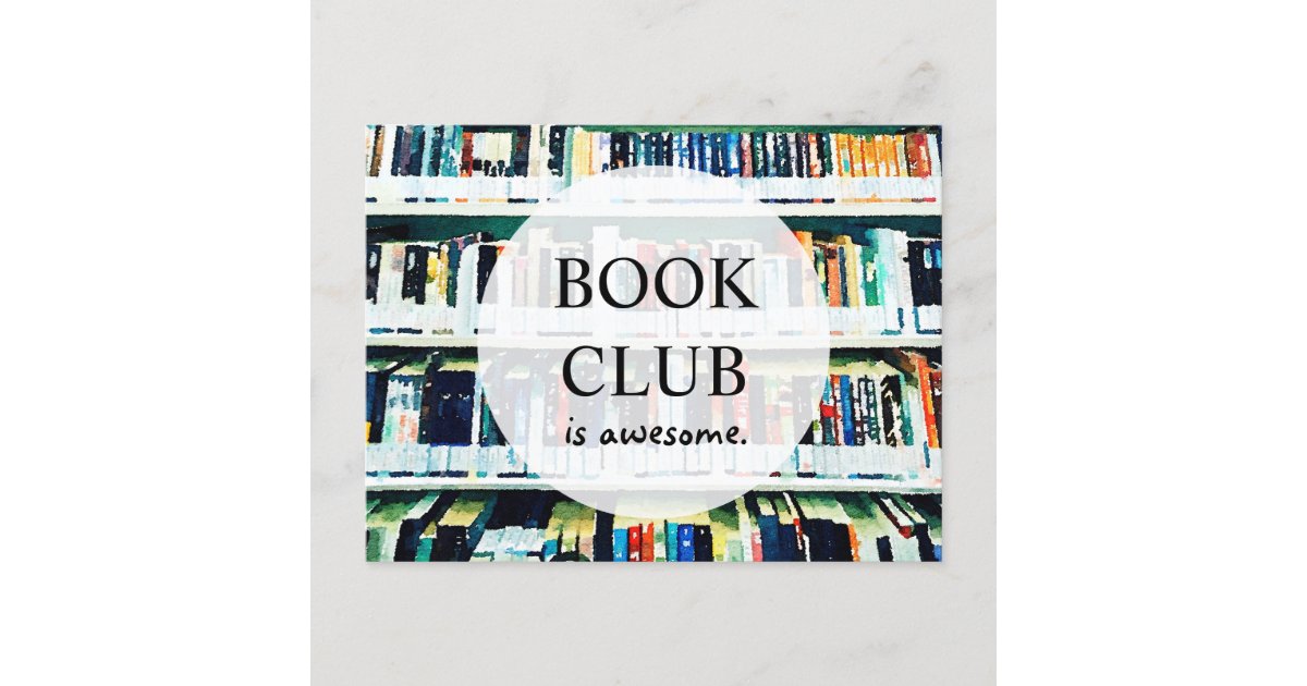 Book Club Invitation Postcard | Zazzle.com