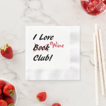 "Book Club" Paper Napkins | Zazzle