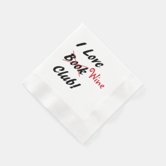 "Book Club" Paper Napkins | Zazzle