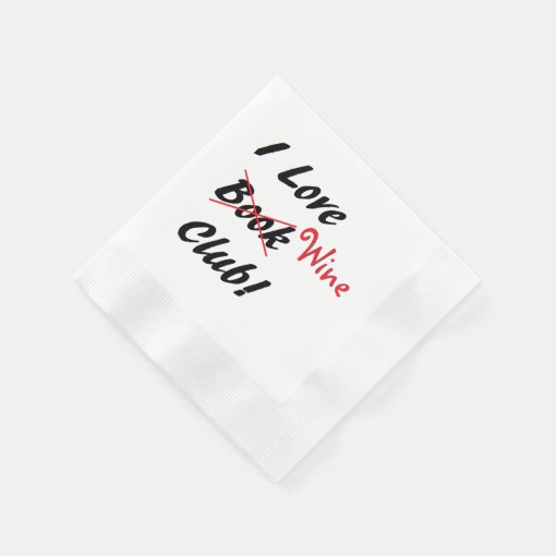 "Book Club" Paper Napkins | Zazzle