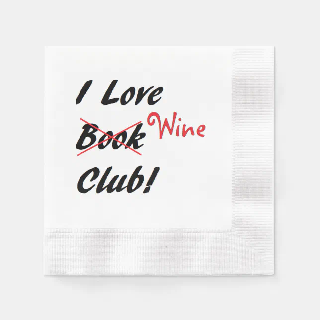 "Book Club" Paper Napkins | Zazzle