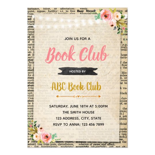 Book club party invitation | Zazzle.com