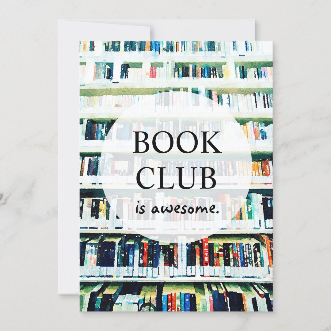 Book Club Personalized Invitation | Zazzle