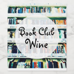 Book Club Wine Label | Zazzle
