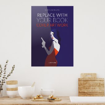 Book Cover Artwork | Author Writer Promotional Poster | Zazzle