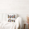 Book Diva Art Pillow | Zazzle