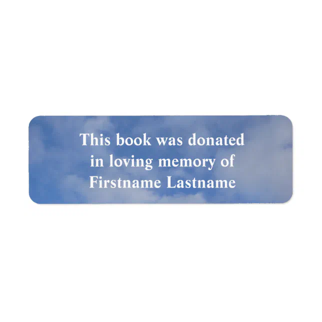 Book Donation Sky Sticker | Zazzle