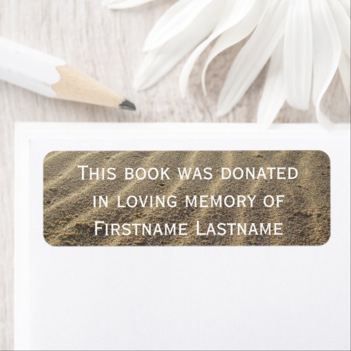 Book Donation Sticker Sand | Zazzle
