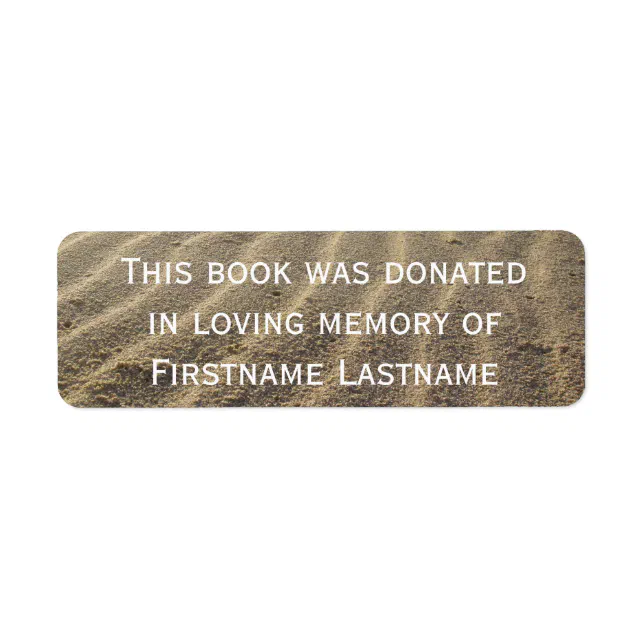 Book Donation Sticker Sand | Zazzle