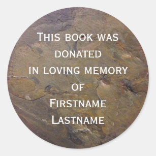 Donation Bookplates & Labels | Zazzle