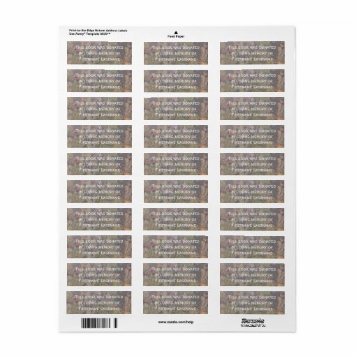 Book Donation Sticker Stone | Zazzle