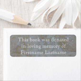 Book Donation Sticker Travertine | Zazzle